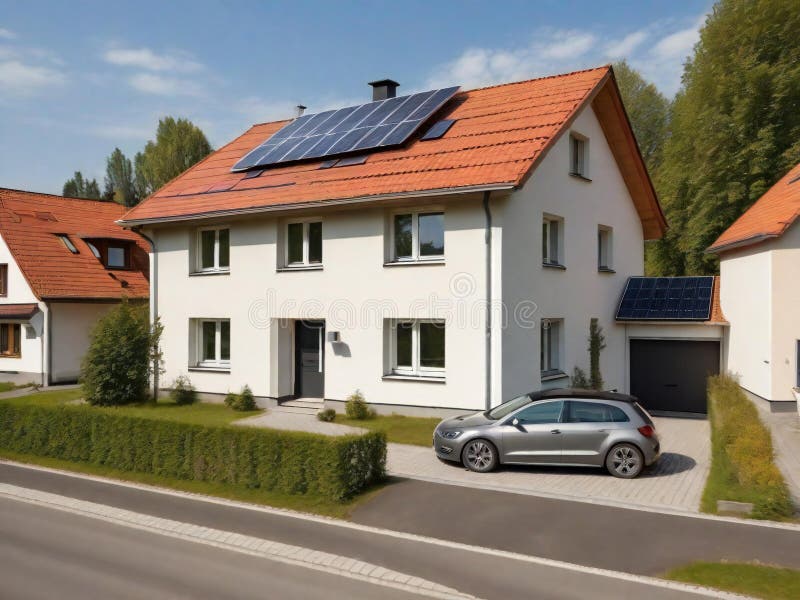 Suburban Middle Class House in Germany with Perfectly Aligned Solar ...