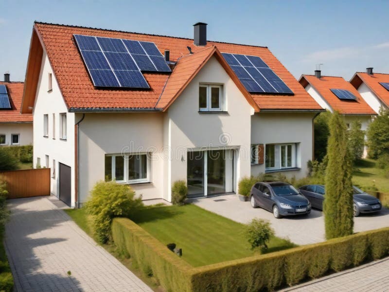 Suburban Middle Class House in Germany with Perfectly Aligned Solar ...
