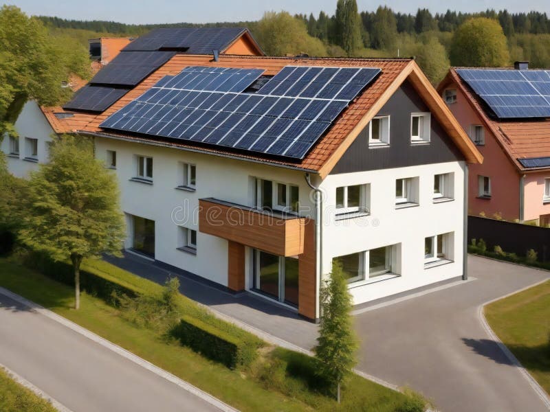 Suburban Middle Class House in Germany with Perfectly Aligned Solar ...