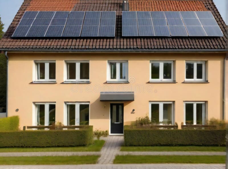 Suburban Middle Class House in Germany with Perfectly Aligned Solar ...