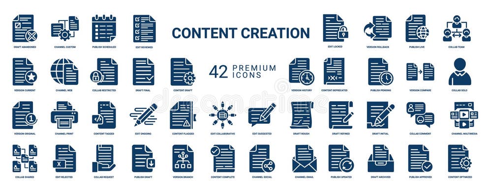 Content Creation Process Generating New Ideas Turning Written Visual ...