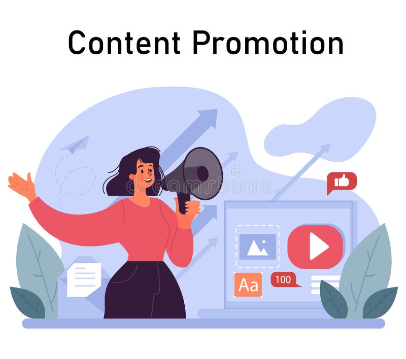 Content Creation. Social Media Marketing and Digital Stock Vector ...