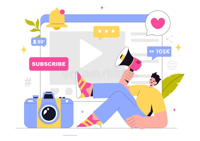 Content Creation Vector Illustration Featuring Digital Marketing Copywriting, Social Media ...