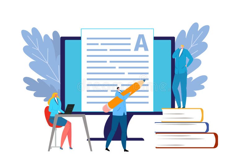 Content Creator Concept Vector Illustration. Man Creating Quality ...