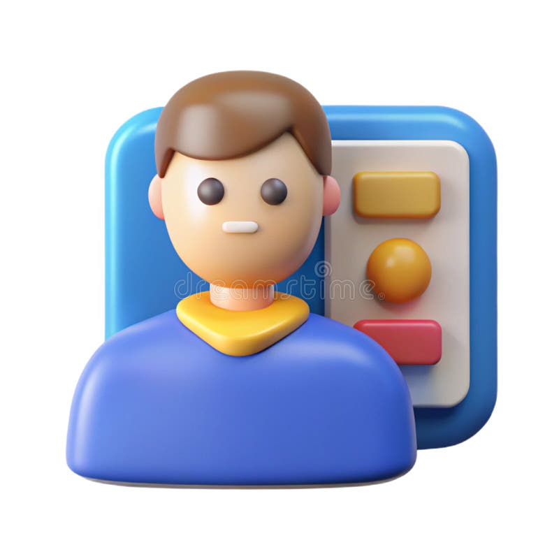 Content Creator 3D Icon stock illustration. Illustration of branding ...