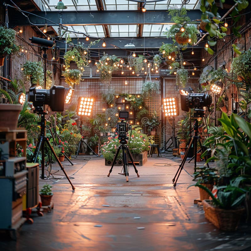 Content Creator Filming for an Online Audience Stock Photo - Image of ...