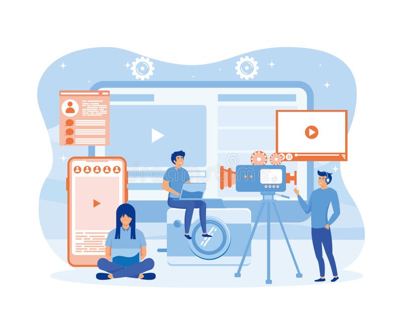 Content Creator of Freelancer Blogger and Video Vlogger Production Can ...