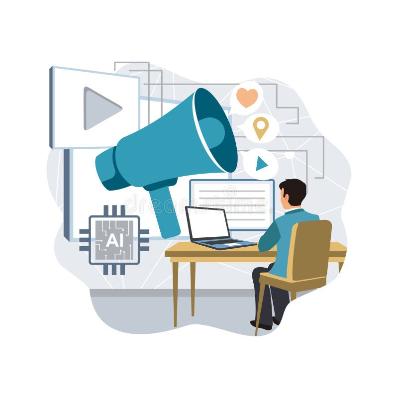 Content Creators Create Simplified and AI-enhanced Content Stock ...