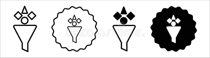 Content Curation Icon Symbol Set Collection. Content Curation Simple ...