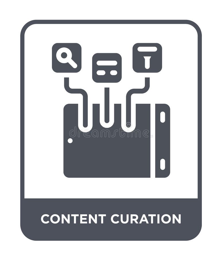 Content Curation Linear Icon. Modern Outline Content Curation Lo Stock ...