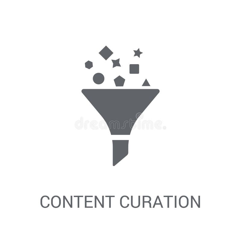 Content Curation Icon. Trendy Content Curation Logo Concept on W Stock ...