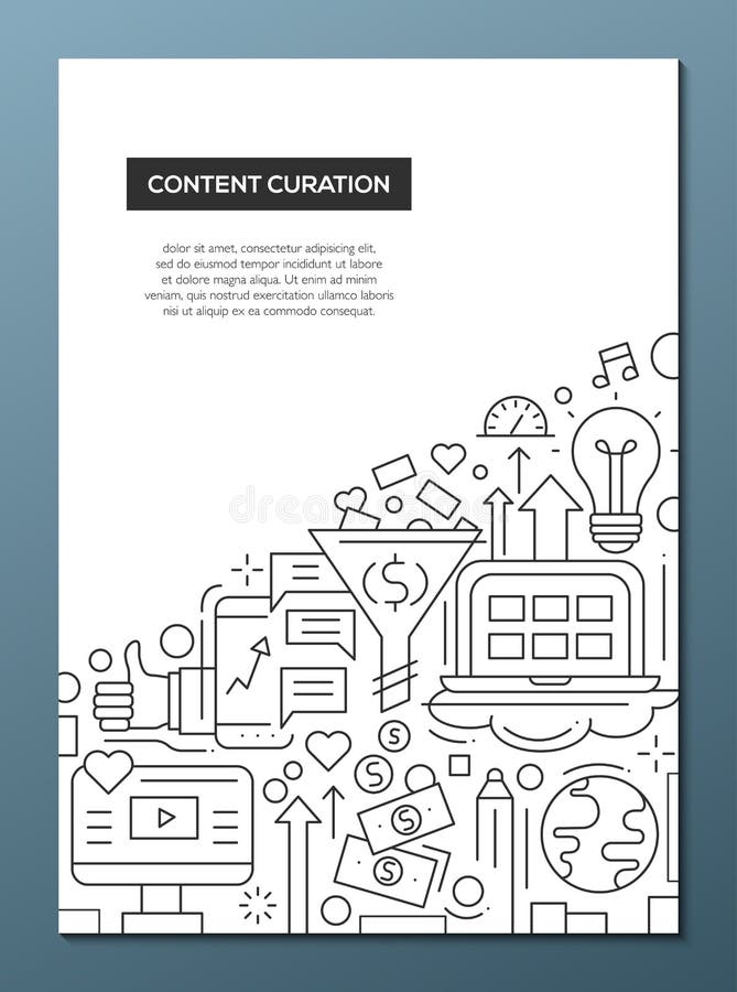 Content Curation Icon. Trendy Flat Vector Content Curation Icon Stock ...