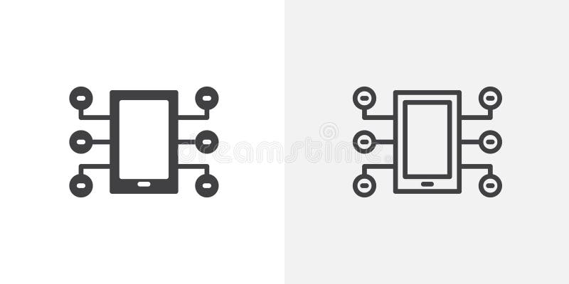 Content Curation Vector Icon Set Collection. Content Curation Outline ...