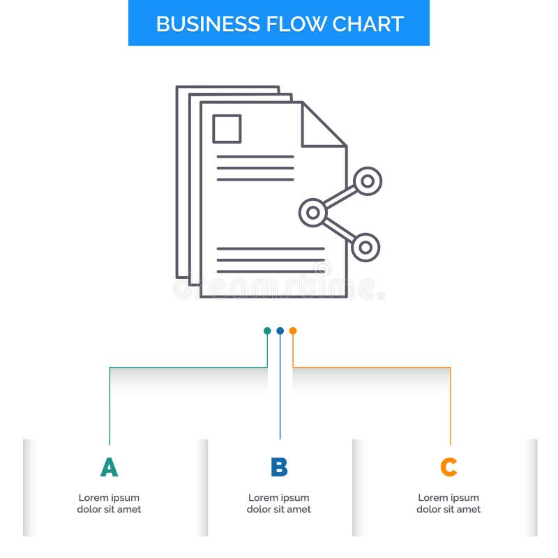 Content, Files, Sharing, Share, Document Business Flow Chart Design ...
