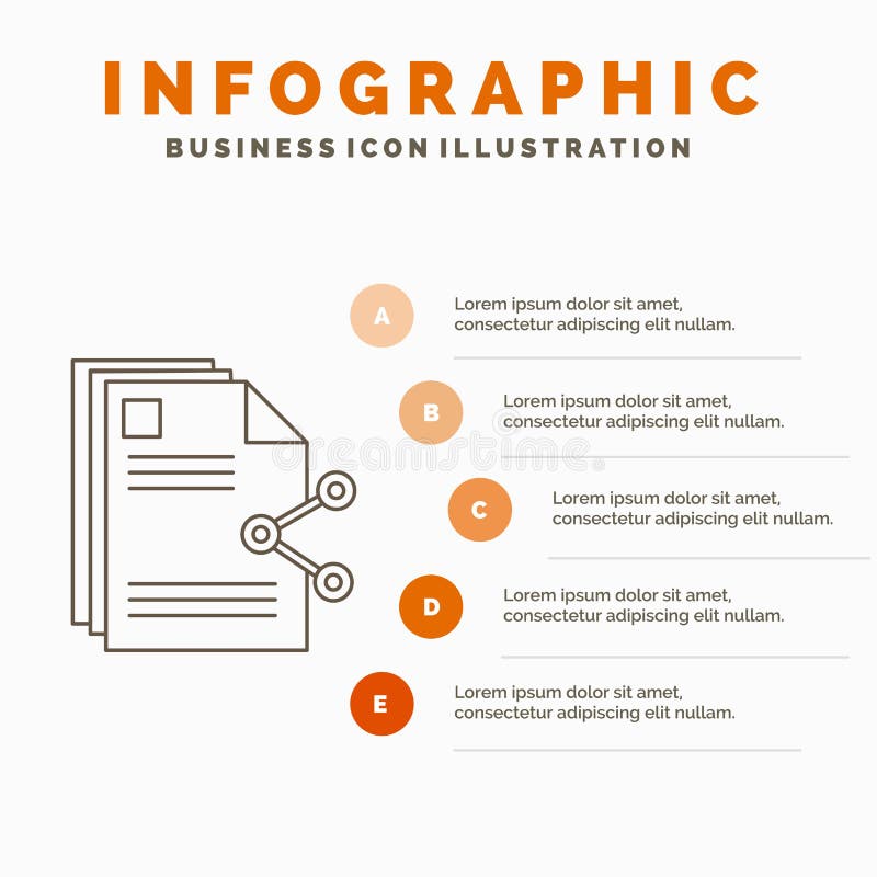 Content, Files, Sharing, Share, Document Infographics Template for ...