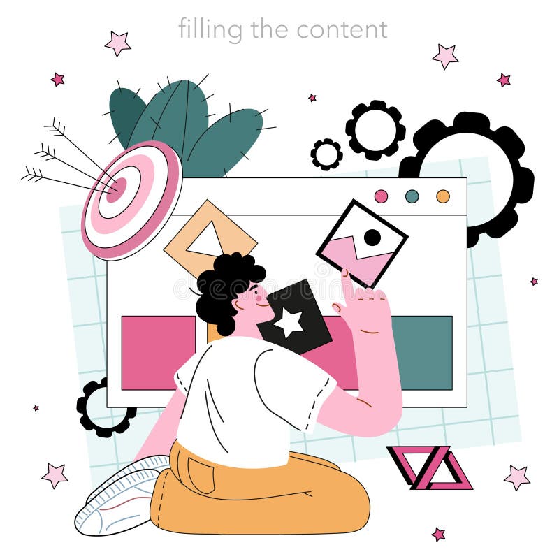 Content Filling Concept. Target Audience Analysis and Making Responsive ...