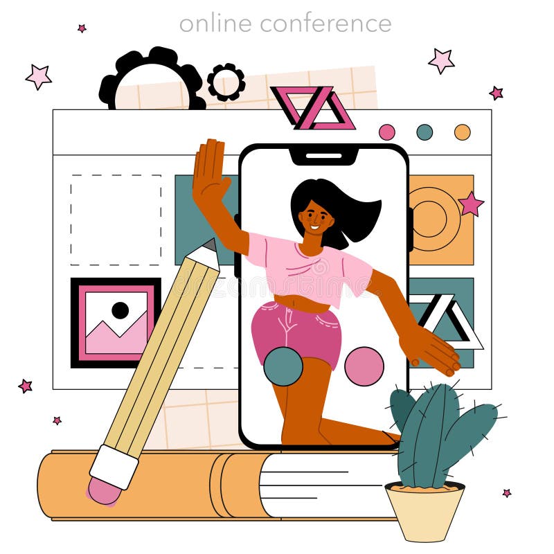 Content Filling Online Service or Platform. Target Audience Stock ...