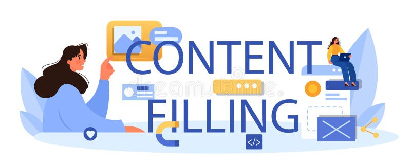 Content Filling Typographic Header. Making Responsive and Viral Content ...