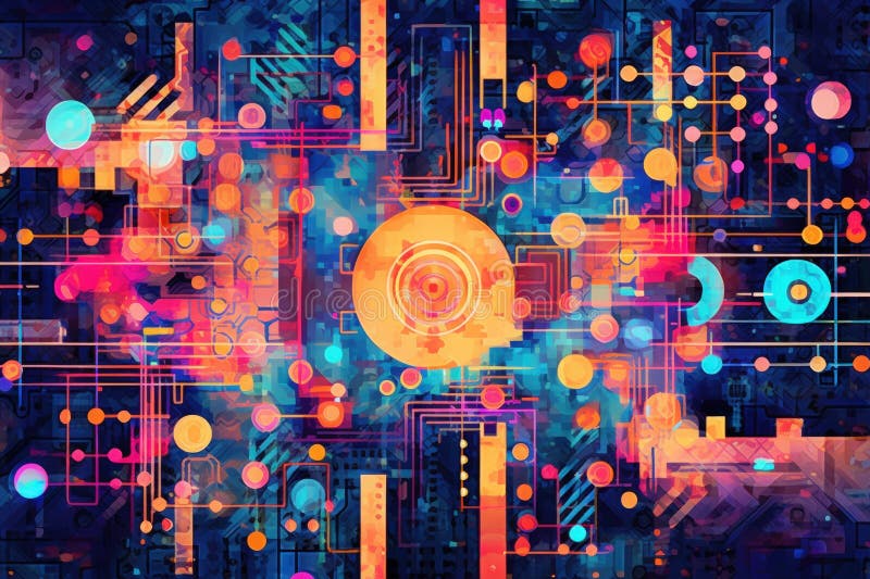 Content Generation & AI - Generative AI Stock Illustration ...