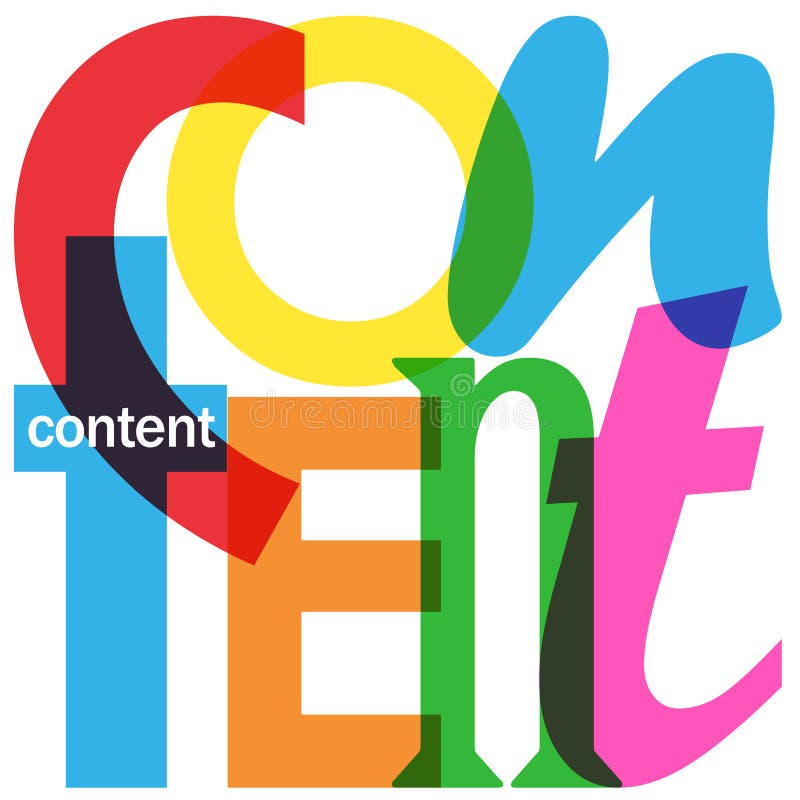 CONTENT Letters Collage Arranged in a Square Stock Vector ... CONTENT Letters Collage Arranged in a Square Stock Vector ...