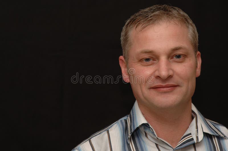 Content Man Portrait stock photo. Image of friendly, happy - 1981694