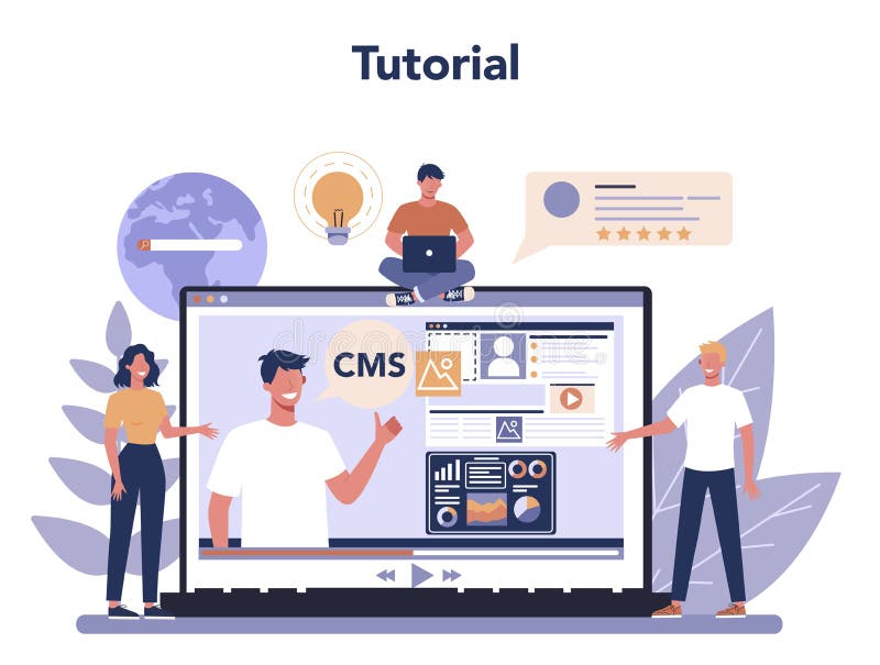 Content Management Concept. Idea of Digital Strategy and Content Stock ...