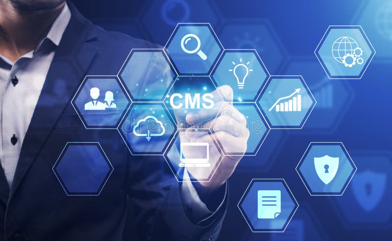 Content Management System. Collage of SMM Manager, Computer Icons and ...