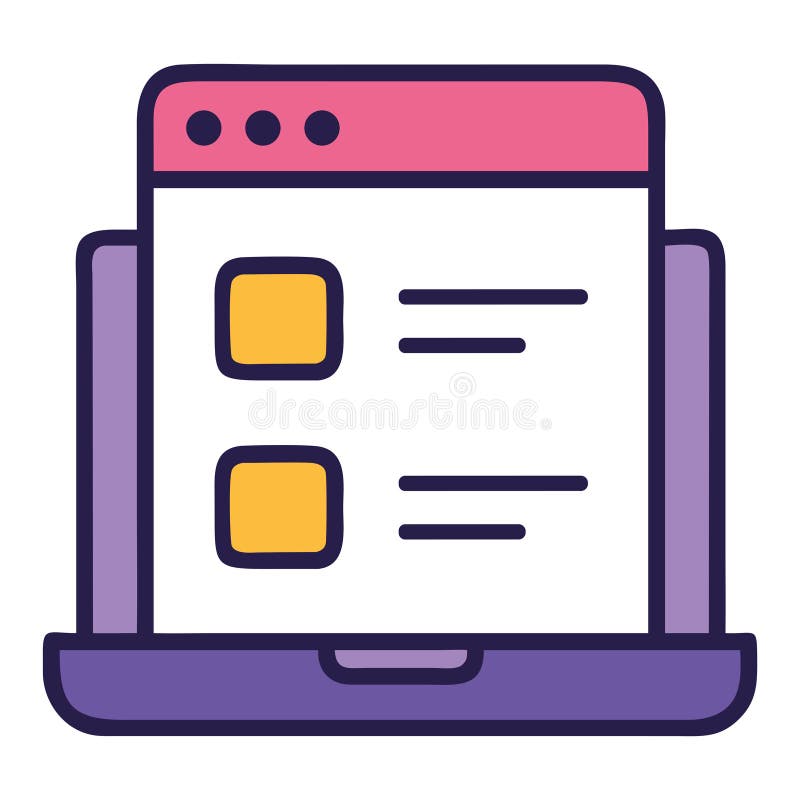 Content Management Icon stock illustration. Illustration of company ...