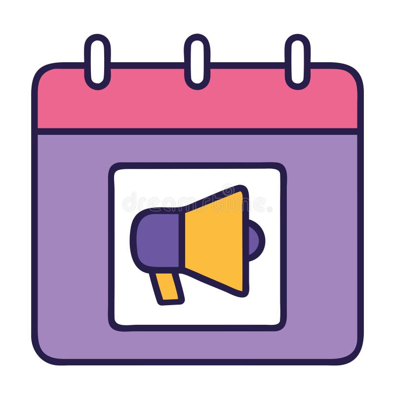 Content Marketing Calendar Icon Stock Vector - Illustration of brand ...