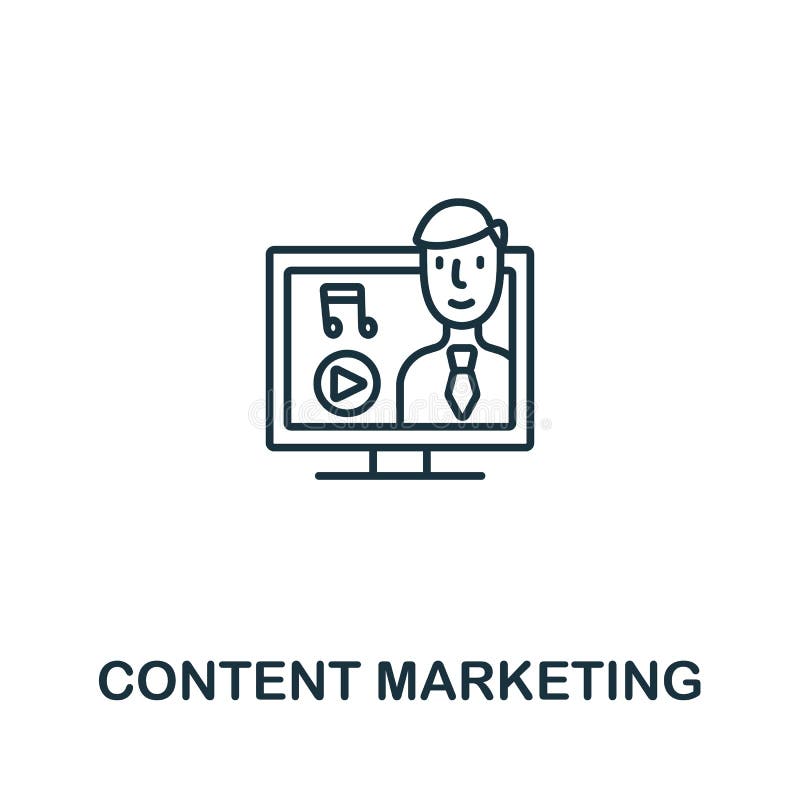 Content Marketing Icon from Seo Collection. Simple Line Content ...