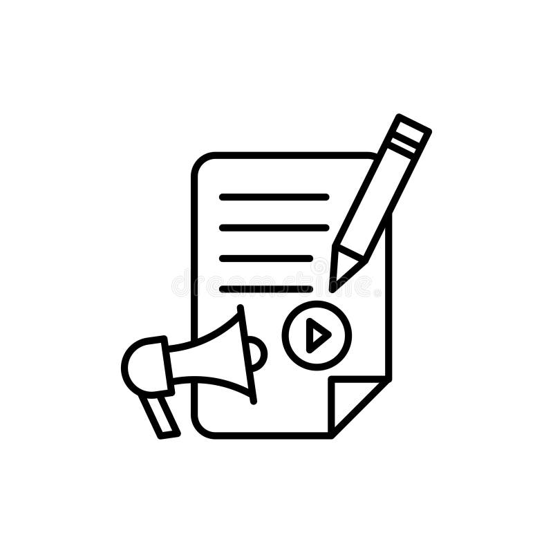 Content marketing icon stock vector. Illustration of symbol - 330822729