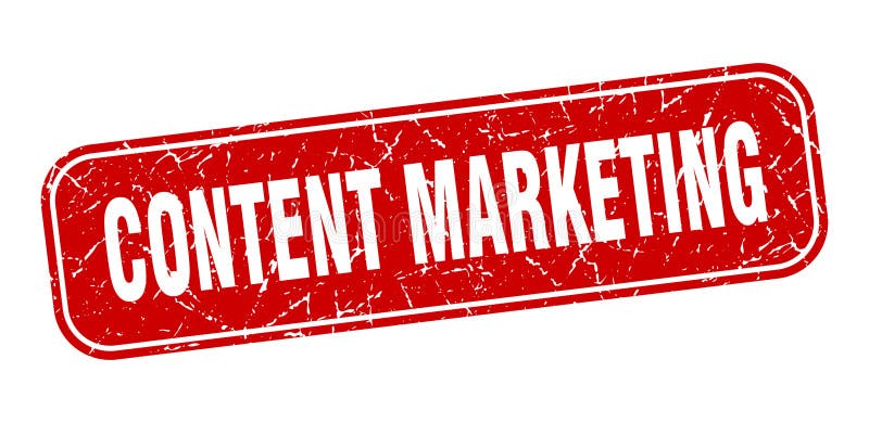 Content Marketing Stamp. Content Marketing Square Grungy Isolated Sign ...