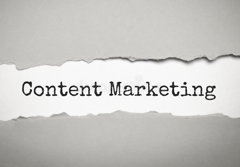 Content Marketing Text on White Torn Paper Stock Photo - Image of ...