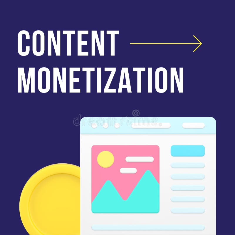 Content Monetization Digital Marketing Blogging Social Media Post ...