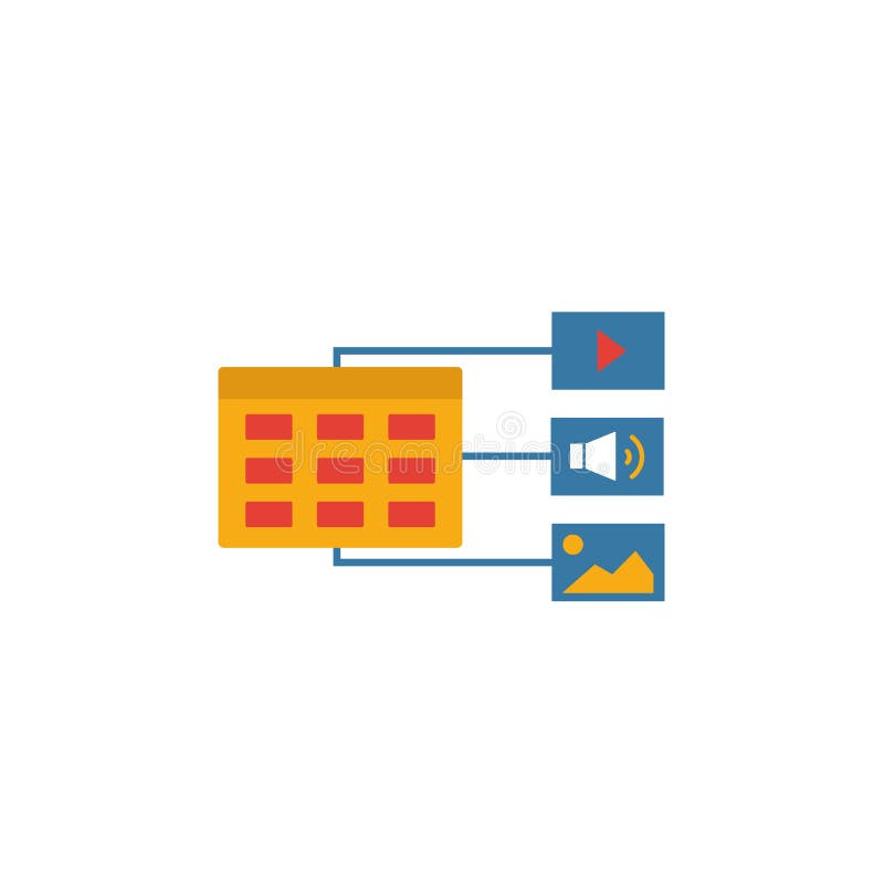 Content Plan Icon. Simple Flat Element from Content Collection ...
