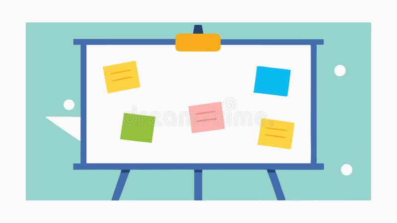 Content Planning Board a Whiteboard Filled with Sticky Notes and ...