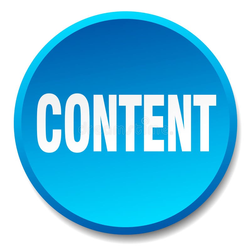 Content button stock vector. Illustration of button - 122790278