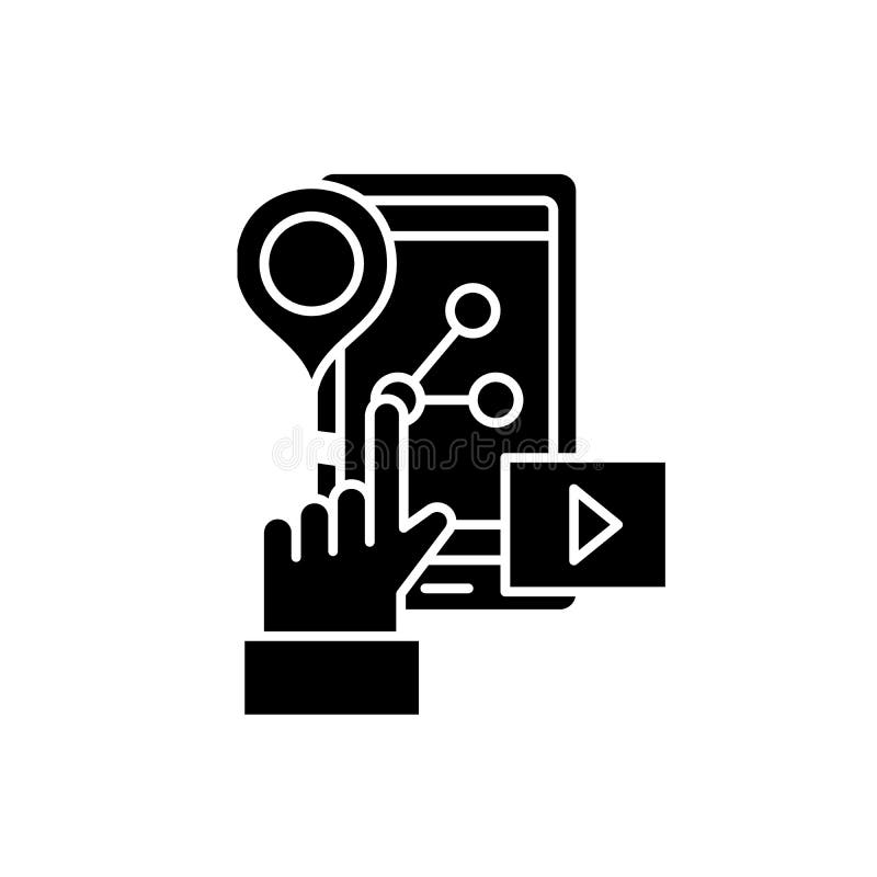 Share Content Line Icon Concept. Share Content Flat Vector Symbol, Sign ...