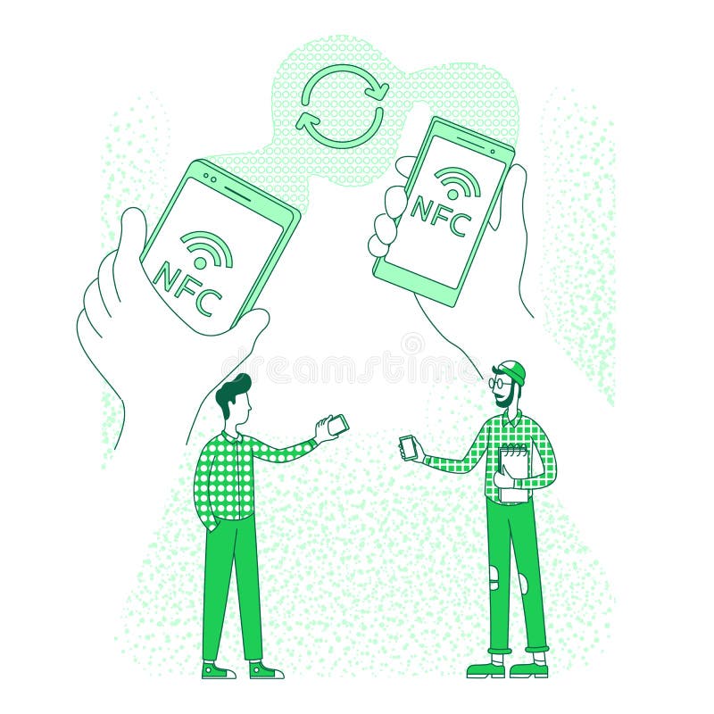 Content Sharing, Gadgets Communication Thin Line Concept Vector ...