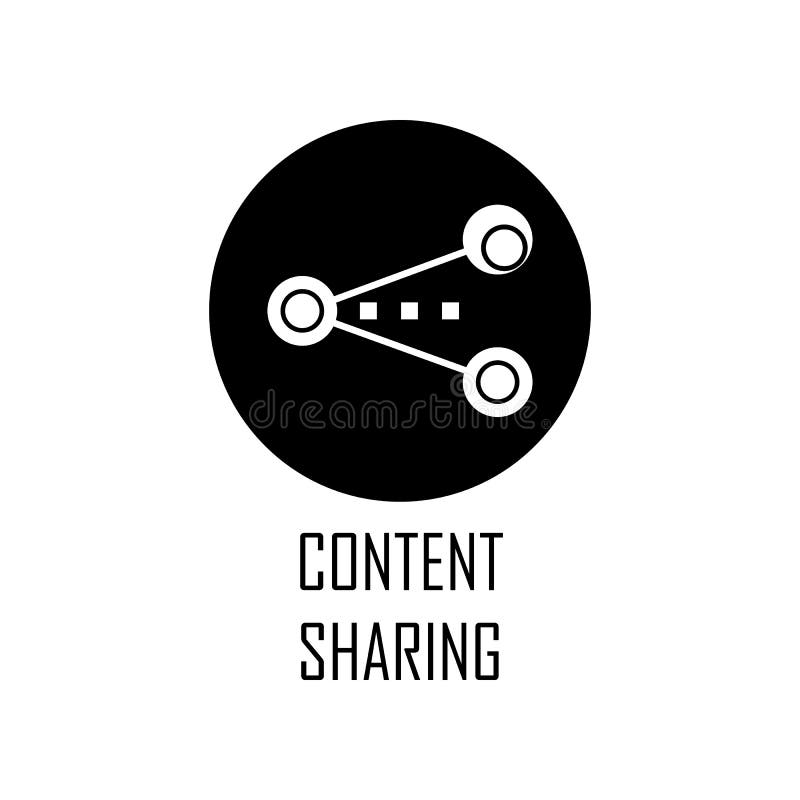 Content Sharing Icon. Element of Web Development for Mobile Concept and ...