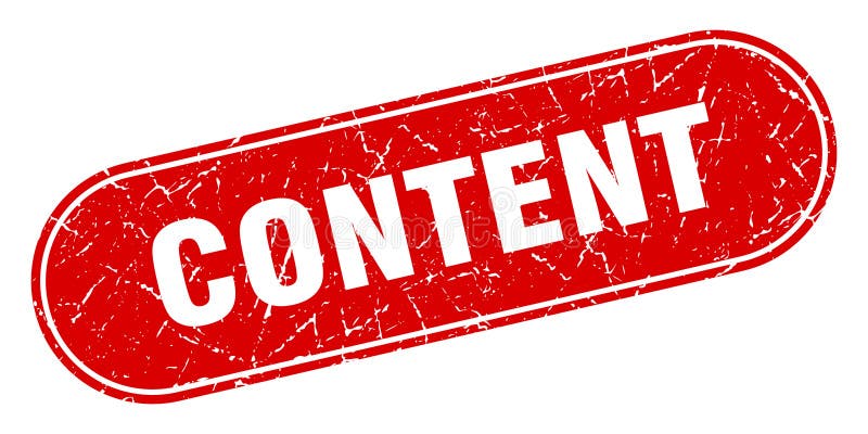 Content Sign. Content Grunge Stamp Stock Vector - Illustration of price ...