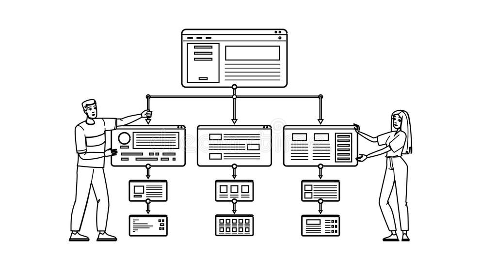 Content Silo Structure Vector Stock Illustration - Illustration of ...