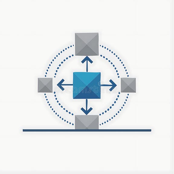 Content Spreads Rapidly from Central Node To Multiple Points Around ...