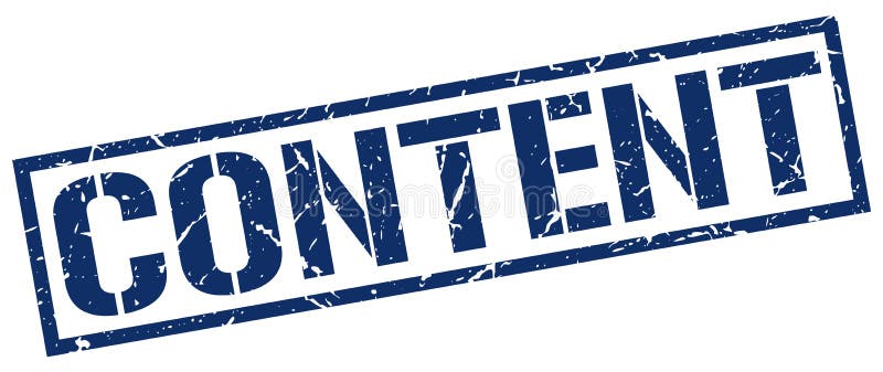 Content stamp stock vector. Illustration of stamp, isolated - 122021307