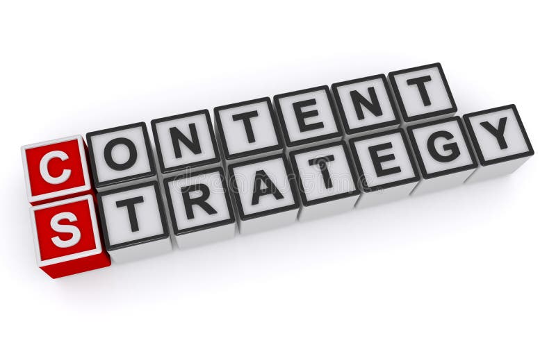 Strategy 3d Word Illustration Design Stock Illustration - Illustration ...