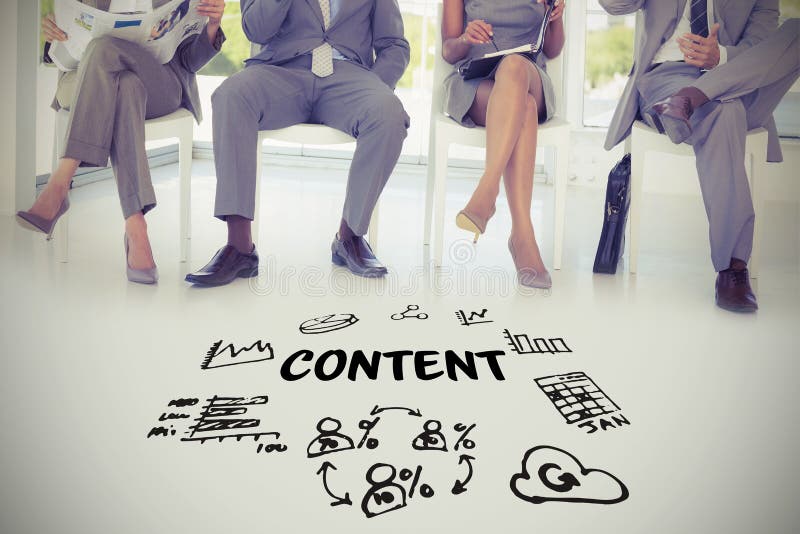 Two Content Business People Trying To Understand Figures Stock Image ...