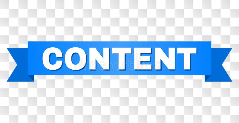 Blue Tape with CONTENT Text Stock Vector - Illustration of banner ...