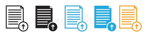 Content Update Icon for File Revision and Data Management Stock Vector ...