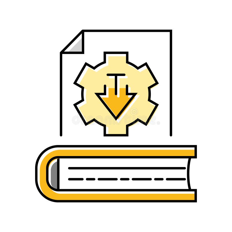 Content Updates Technical Writer Color Icon Vector Illustration Stock ...