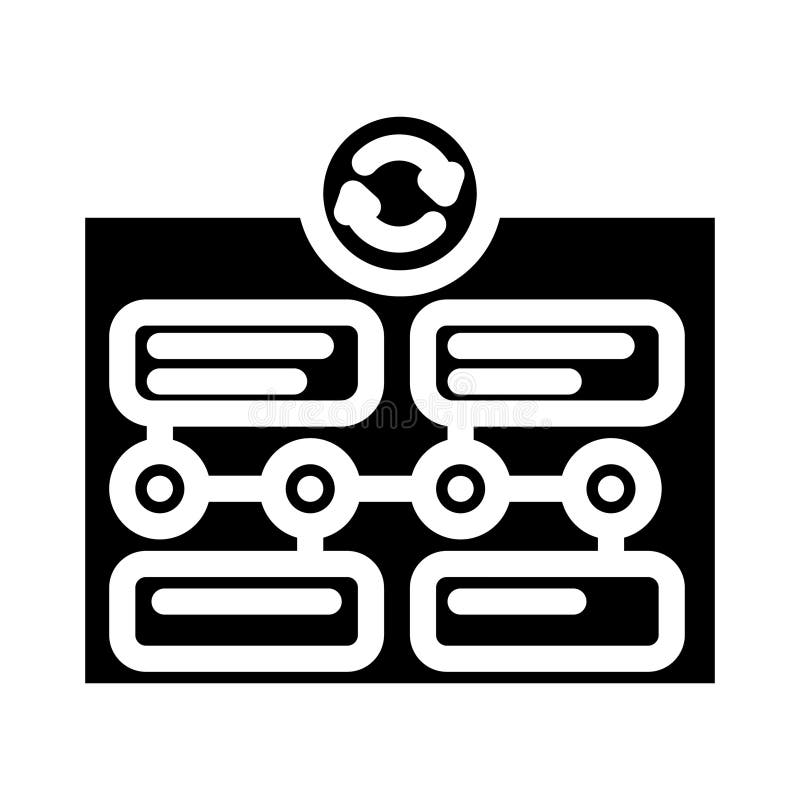 Content Updates Technical Writer Glyph Icon Vector Illustration Stock ...